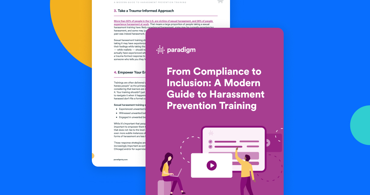 A Modern Guide to Harassment Prevention Training - Paradigm