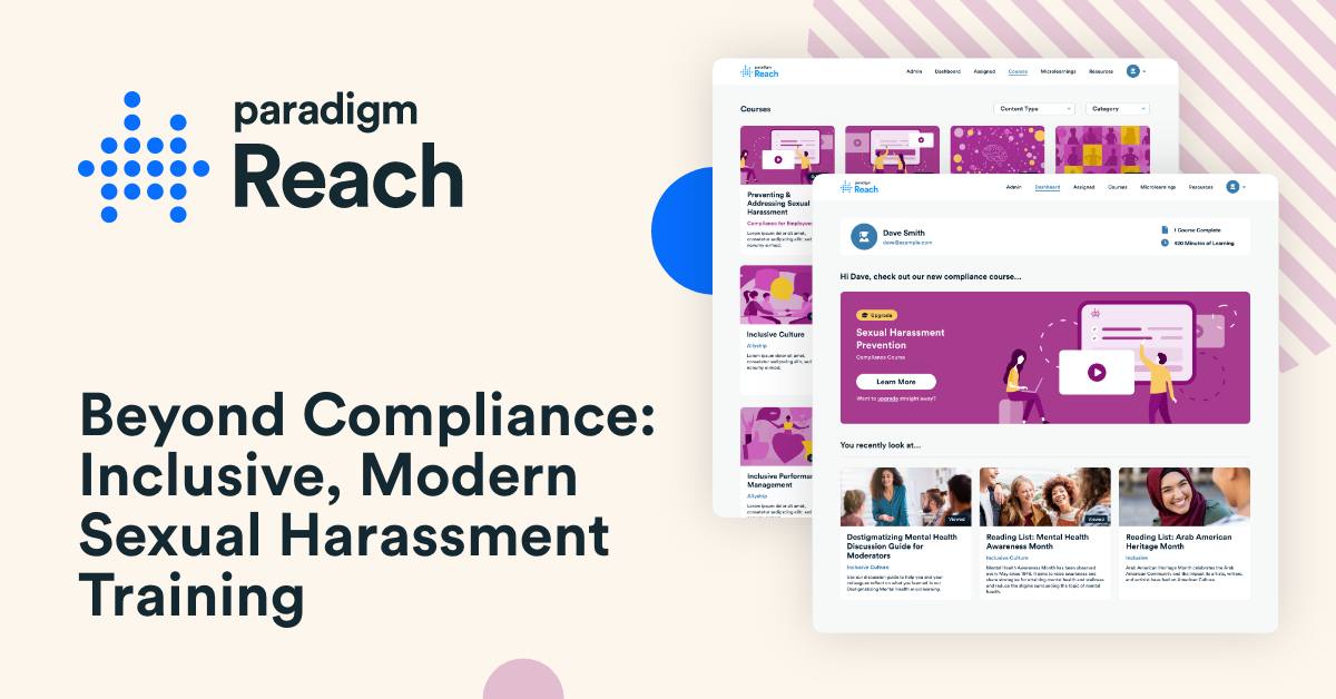 Beyond Compliance Inclusive Modern Sexual Harassment Training Paradigm
